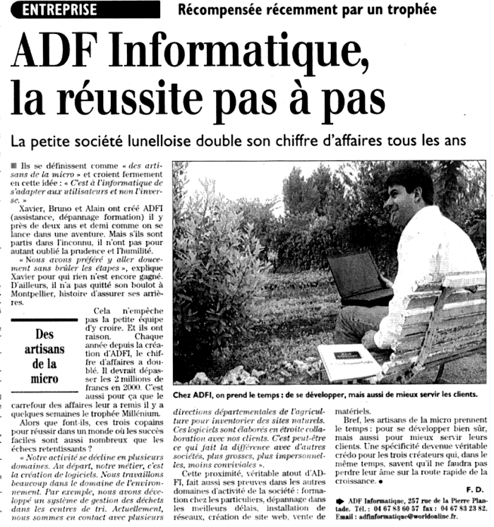 La presse | ADF Informatique